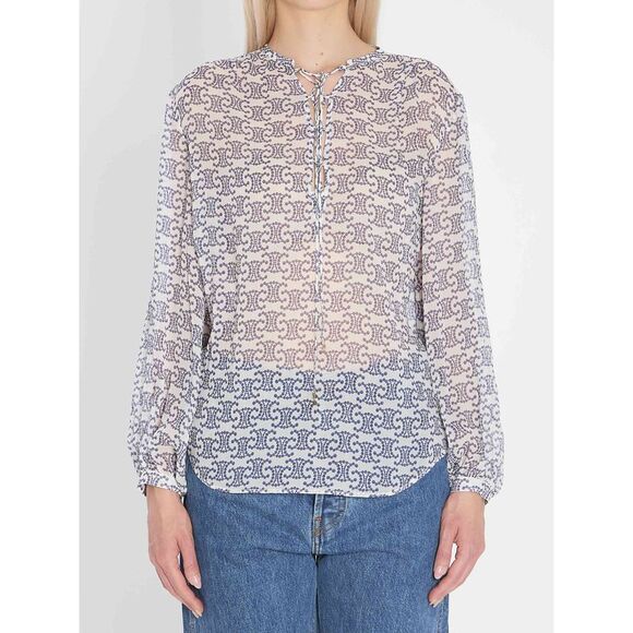 Celine | Sweaters | Celine Women Romy Blouse In Silk | Poshmark